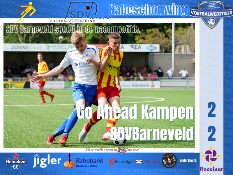 Nabeschouwing: Barneveld speelt in de nacompetitie | SDV Barneveld