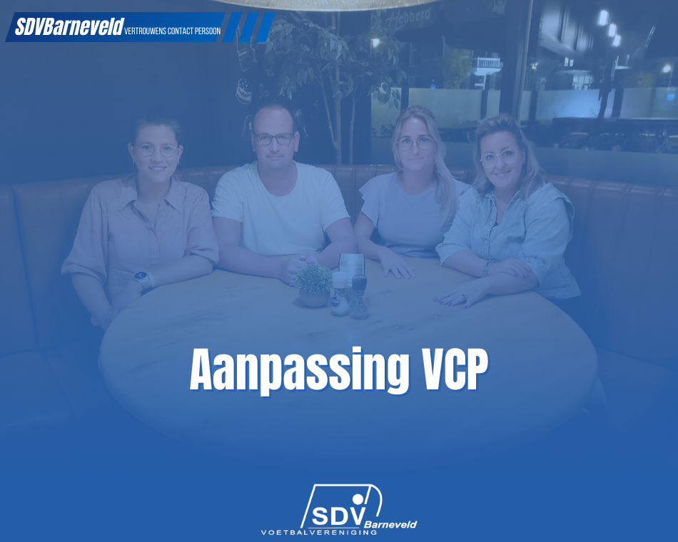 Aanpassing SDVB VCP. | SDV Barneveld