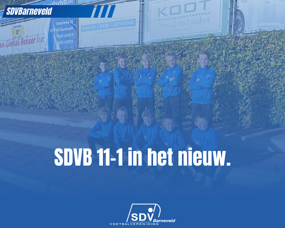 SDVB 11-1 in het nieuw | SDV Barneveld