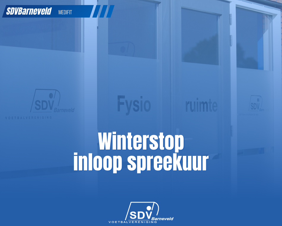 Medifit: winterstop inloop spreekuur | SDV Barneveld