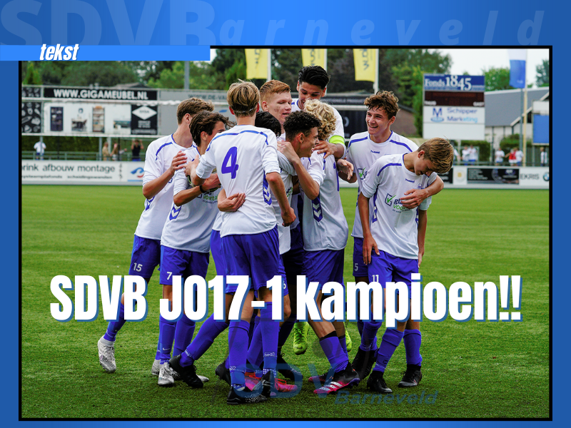 SDV Barneveld JO17-1 kampioen!! | SDV Barneveld