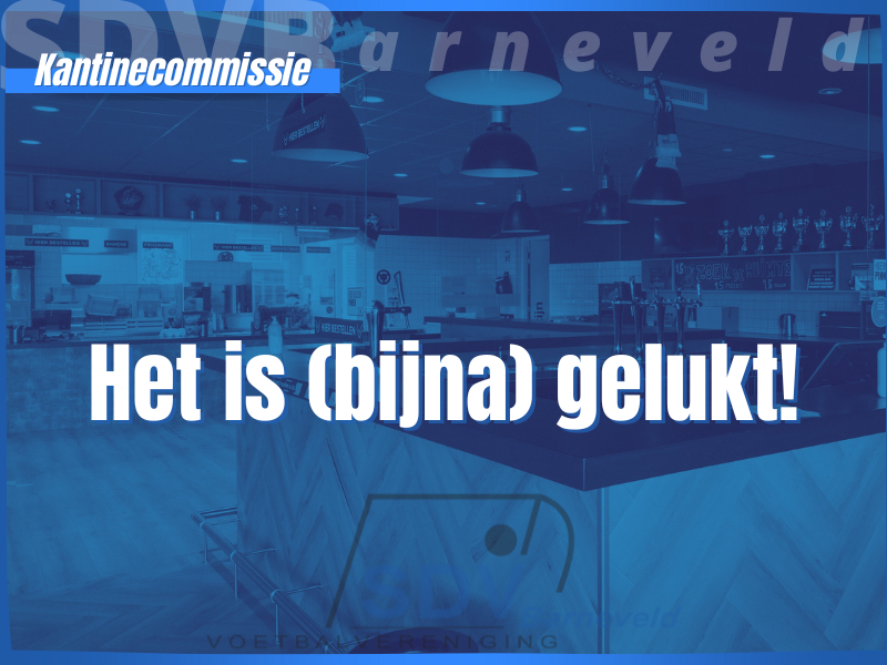 Het is (bijna) gelukt! | SDV Barneveld