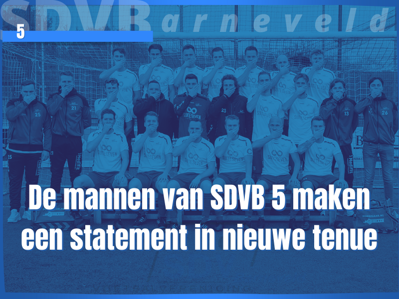 De mannen van SDVB 5 maken een statement in nieuwe tenue. | SDV Barneveld