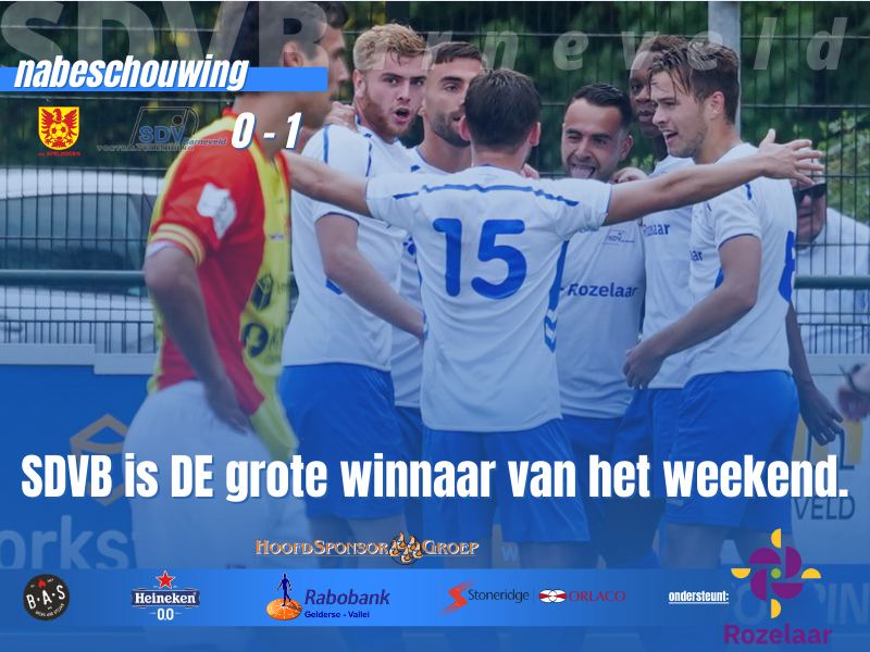 Nabeschouwing: SDVBarneveld is DE grote winnaar van het weekend. | SDV ...