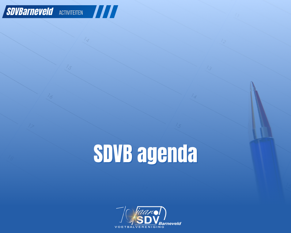 Update SDVB agenda. | SDV Barneveld