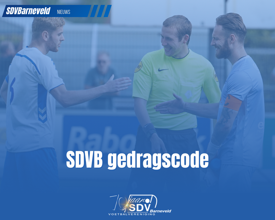 Gedragscode binnen SDVBarneveld 2024 | SDV Barneveld