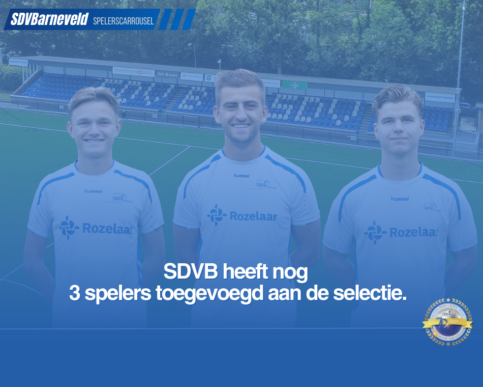 Spelerscarrousel 2024-2025: SDVB heeft nog 3 spelers toegevoegd aan de ...