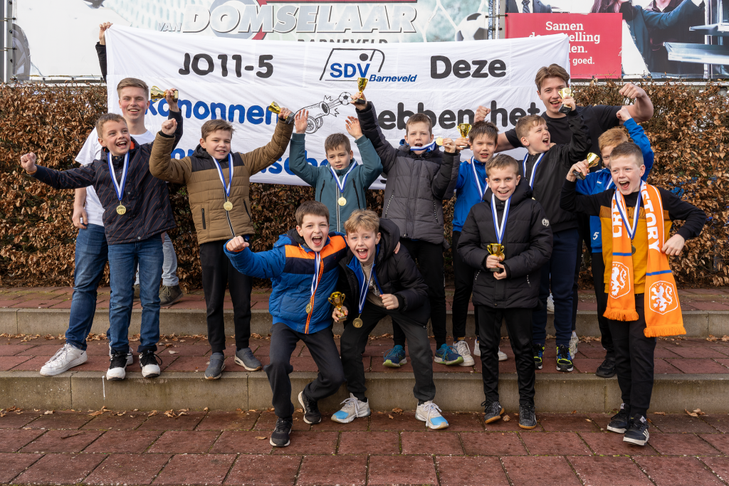 SDVB JO11-5 met dubbele cijfers kampioen! | SDV Barneveld