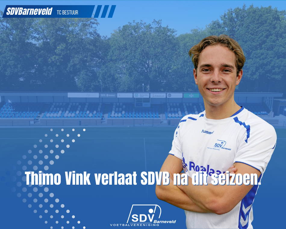 Spelerscarrousel SDV Barneveld 2024-2025: Thimo Vink | SDV Barneveld