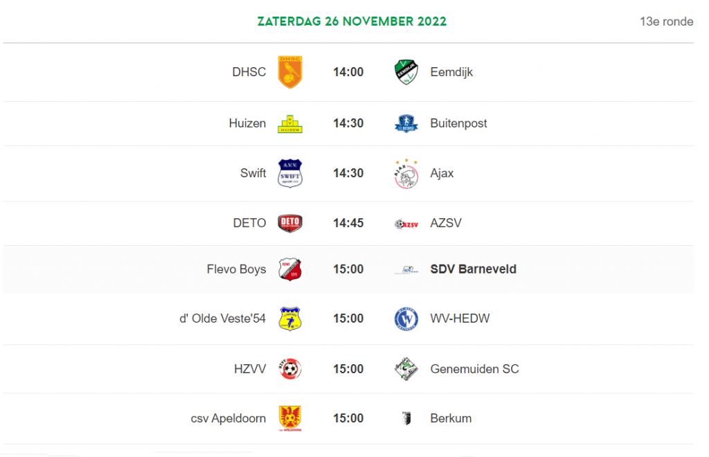 Voorbeschouwing: drie keer is scheepsrecht voor SDVB? | SDV Barneveld